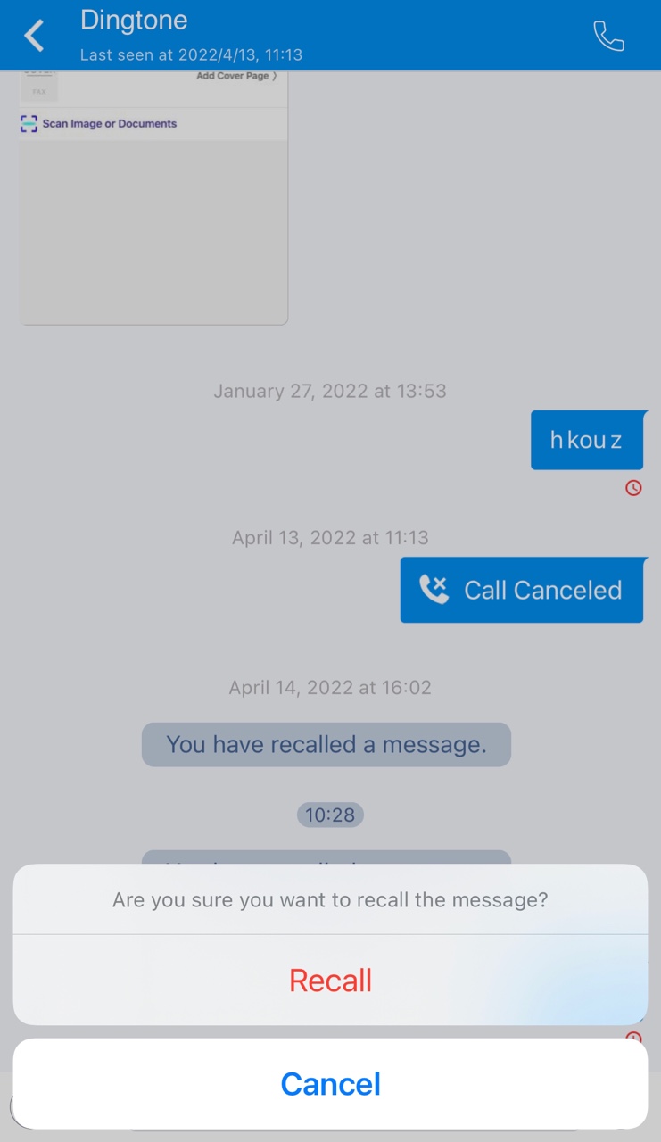 How to Recall Messages on Dingtone - Dingtone
